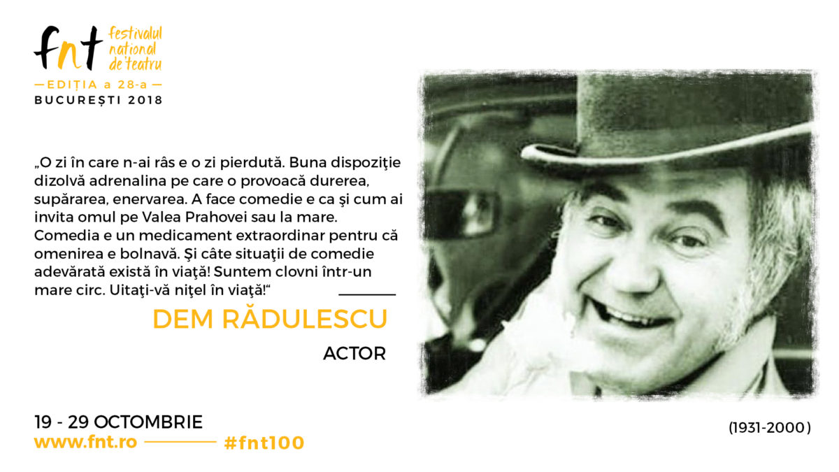 dem radulescu 100 – Ediția 2018